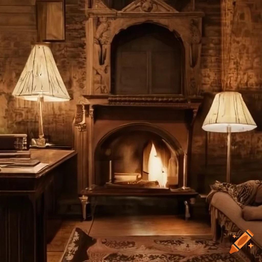 Feminine medieval study room on Craiyon