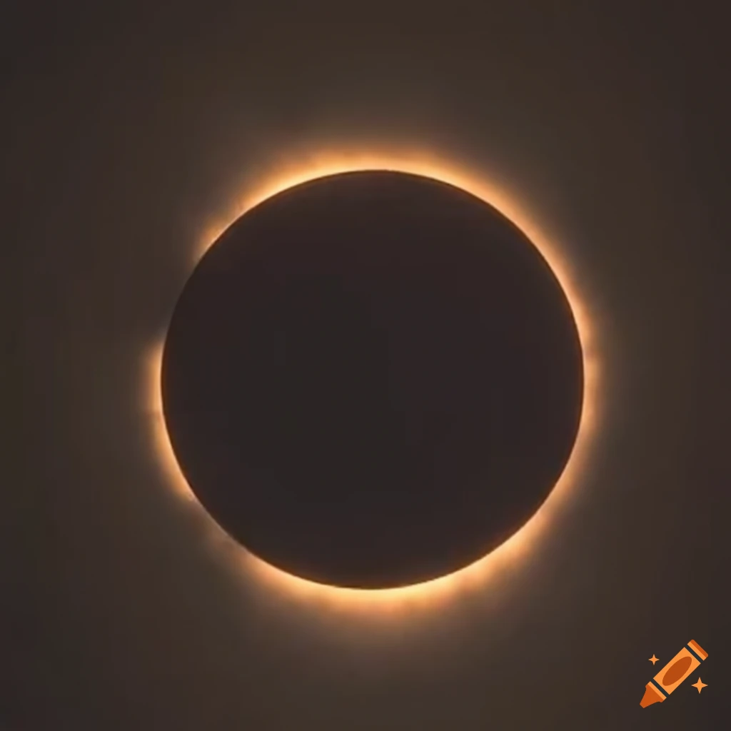 Total solar eclipse in all its glory on Craiyon