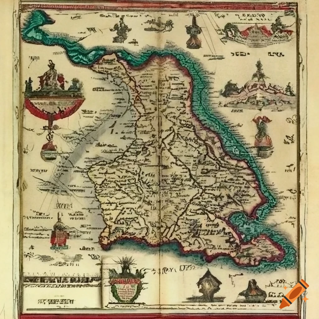 Moebius atlas map of medieval town pieter bruegel on Craiyon