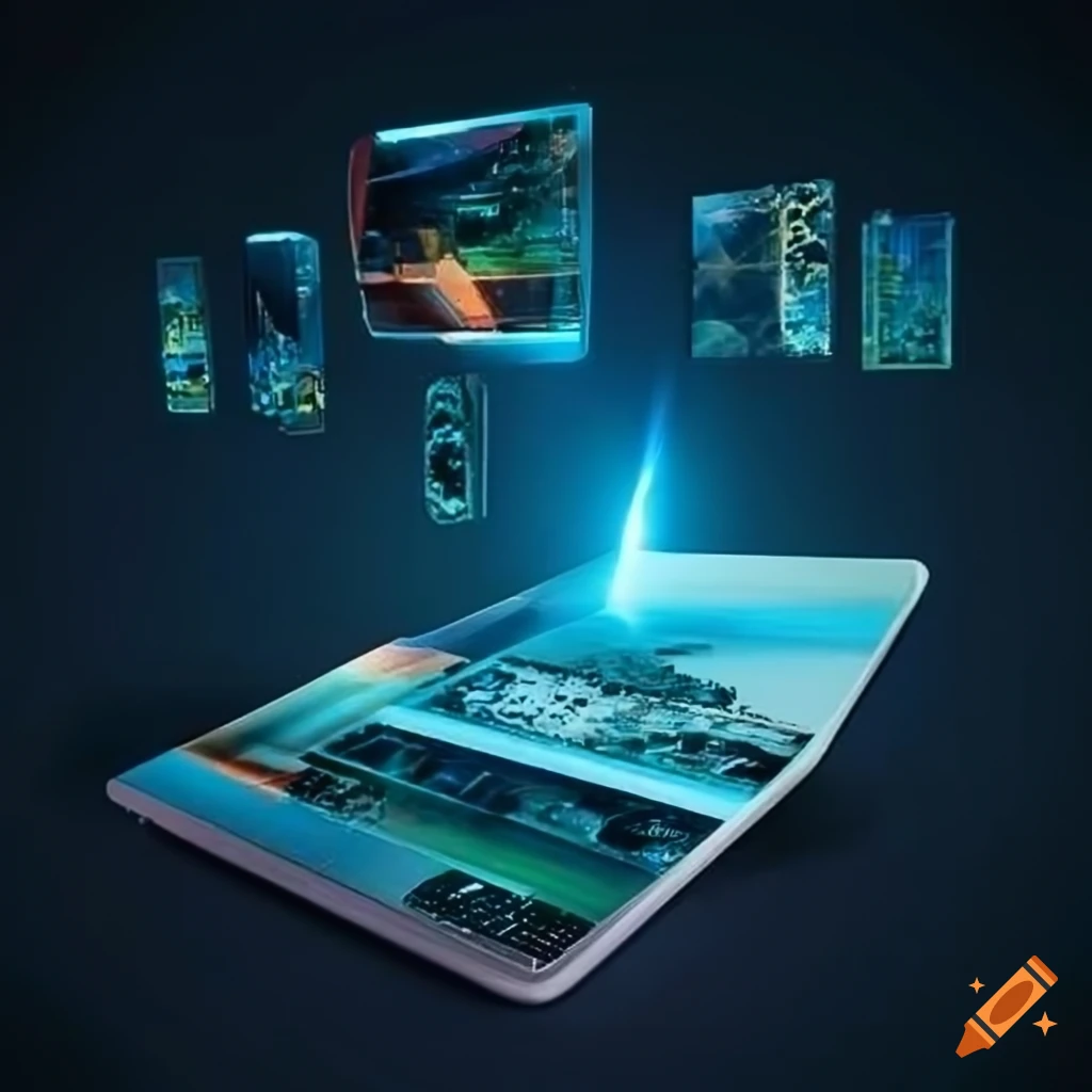 Illustration of digital services for easy customer experience on Craiyon