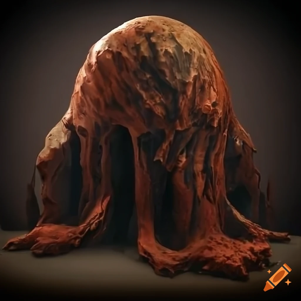 Apocalyptic landscape of a desolate hellscape on Craiyon