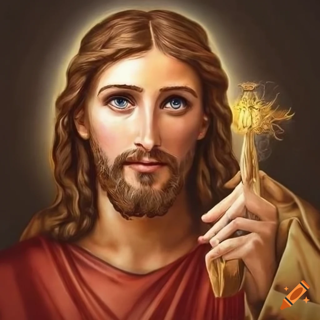 Beautiful artwork of Jesus on Craiyon
