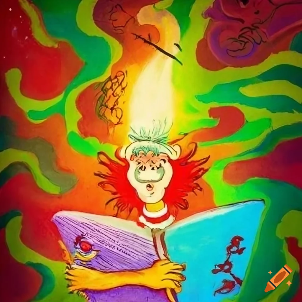 Colorful humorous book illustration