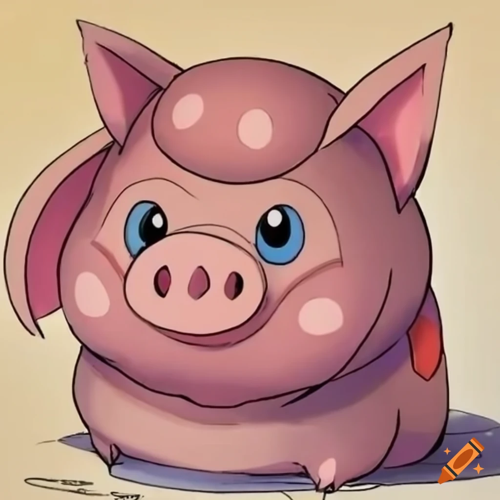 Oinkolone the french pig pokemon
