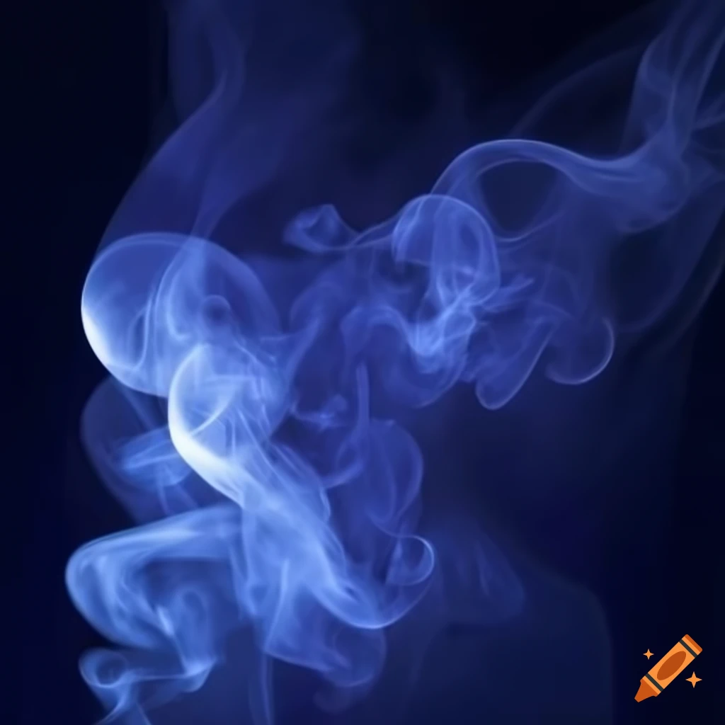 Contemporary dance workshop with abstract smoke design