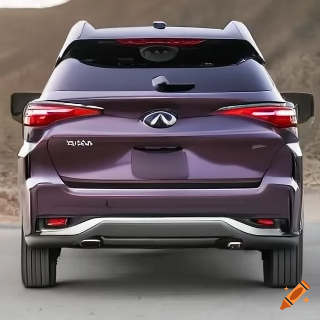 Rear view of a 2023 infiniti suv
