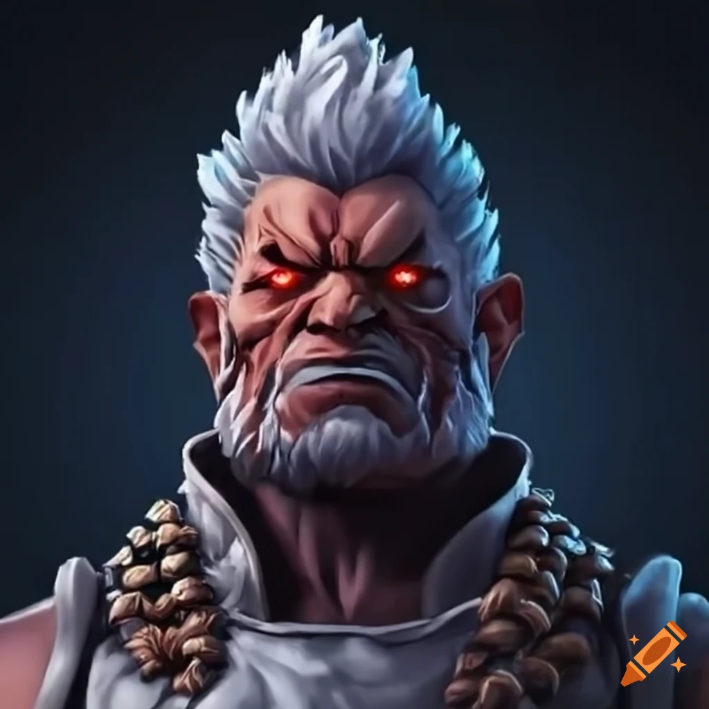 Baldwin iv and akuma in a epic battle on Craiyon