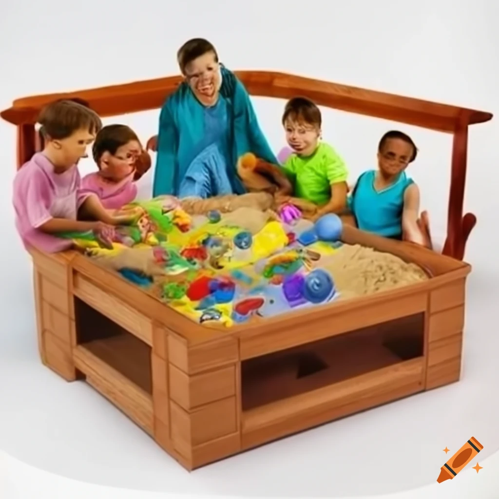 Image of a core sandbox world on Craiyon