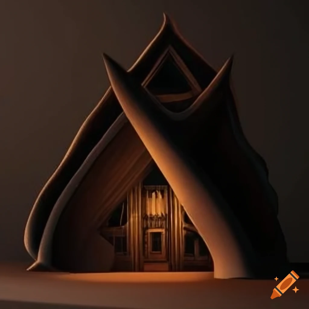 Alien building with fur-like texture on Craiyon