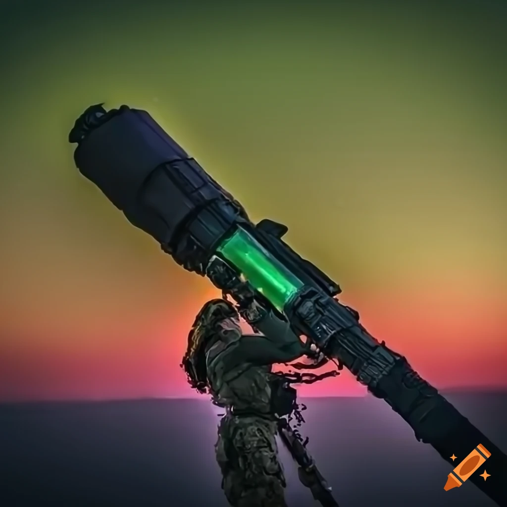 Vivid sunset with naval special warfare command symbol on Craiyon