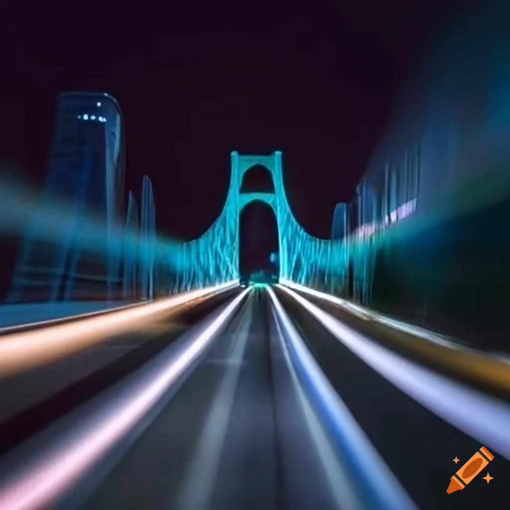 Image of intense bridge-building action