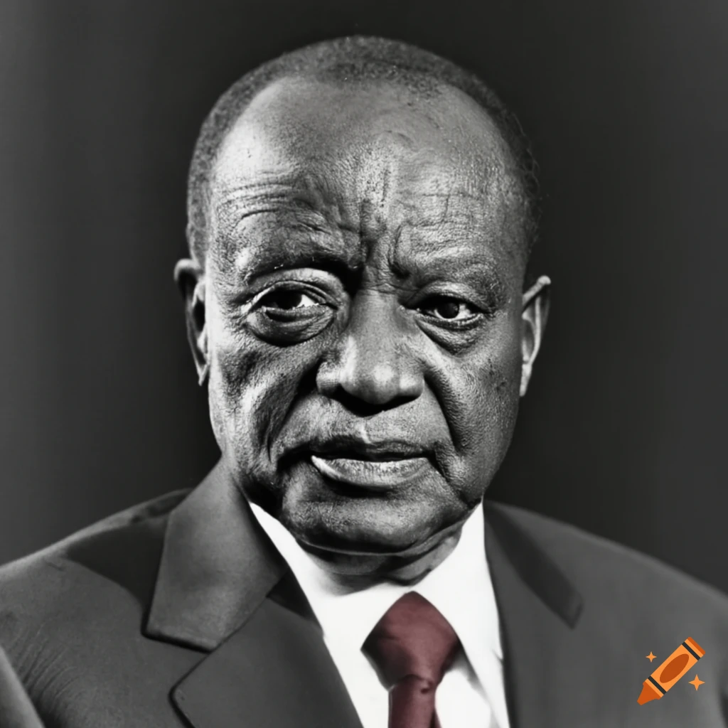 Portrait of ali hassan mwinyi, tanzanian politician