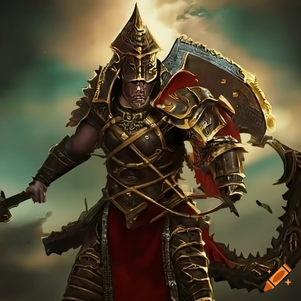 Image of a fantasy centurion on Craiyon