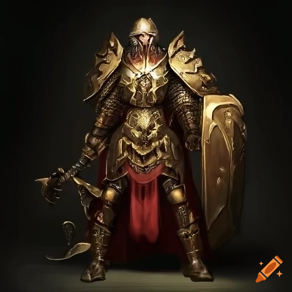Medieval fantasy hero on Craiyon