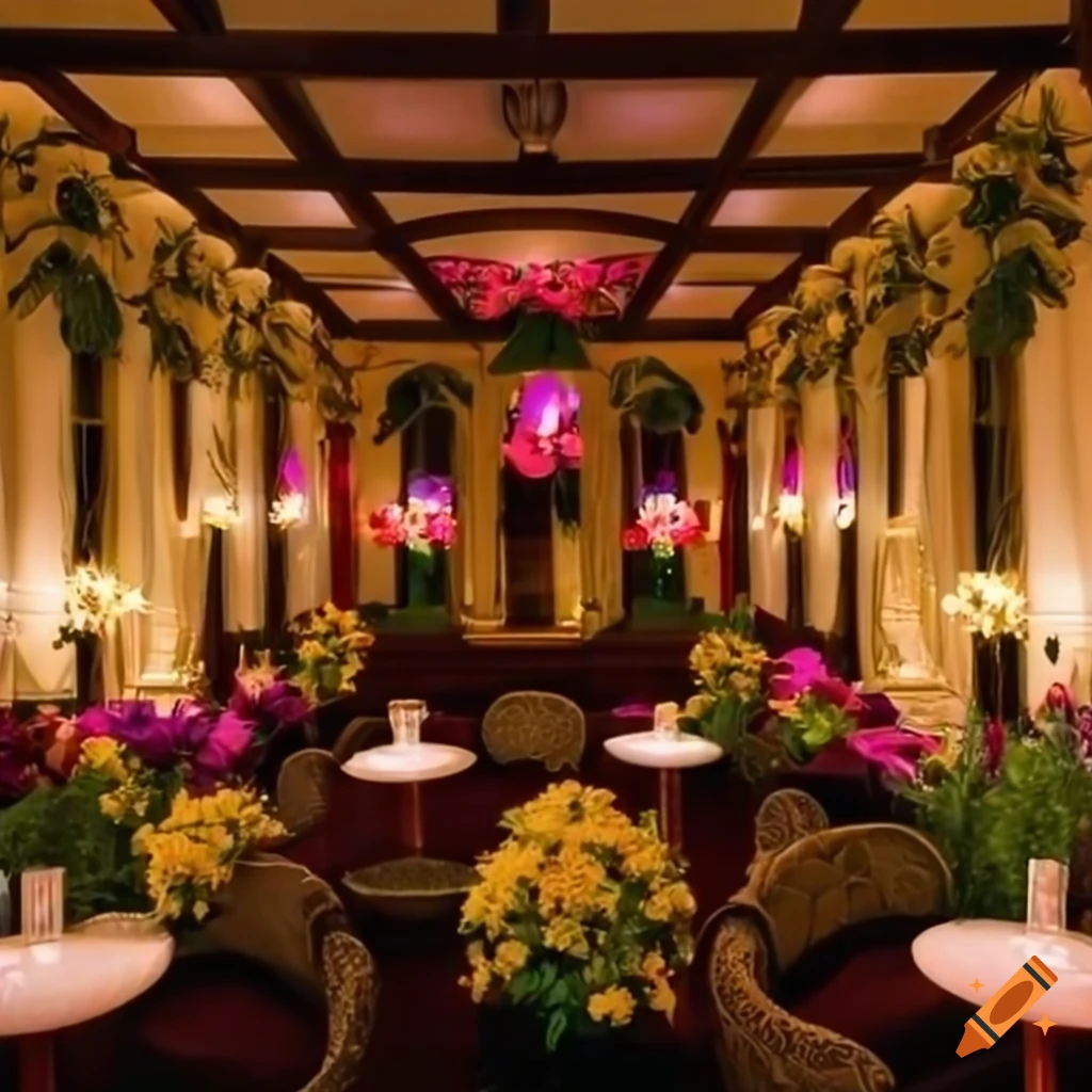 Flowers decoration in a hotel