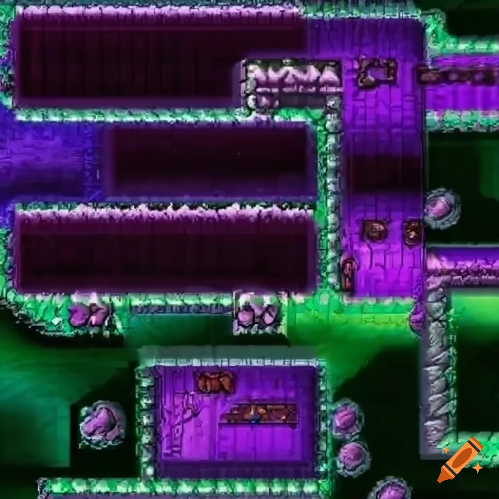 2d game map layout with bubbles