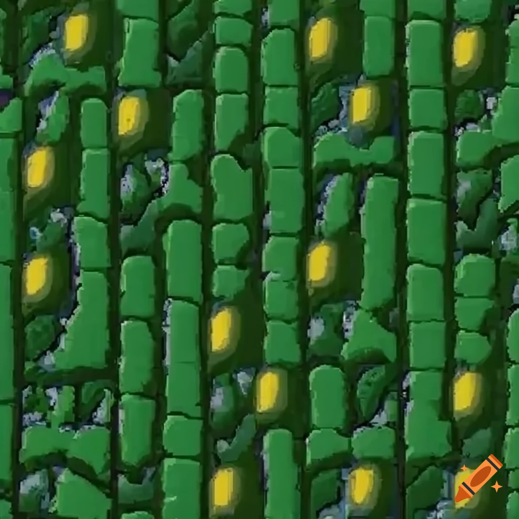 2d alien rock tiles from super metroid on Craiyon