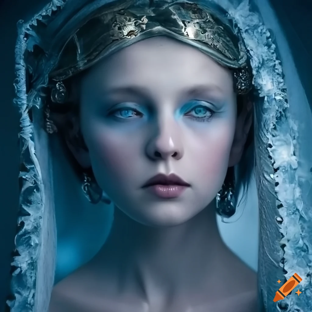 Portrait of a majestic and cold woman