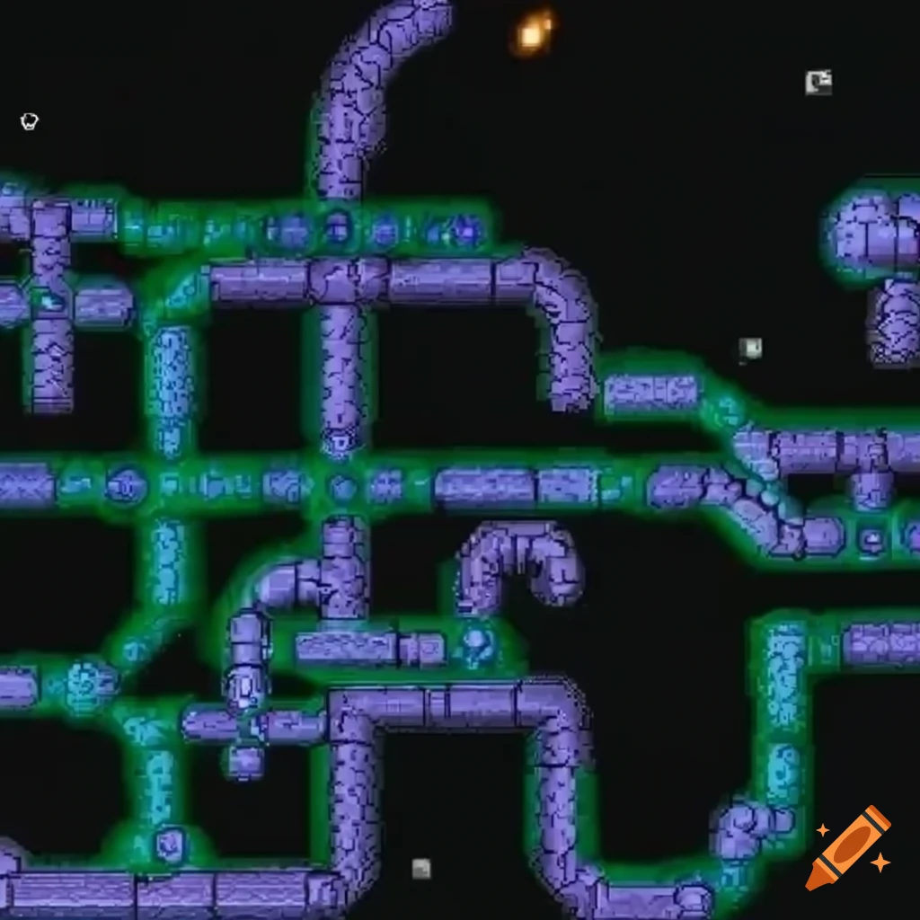 2d game map layout with bubbles