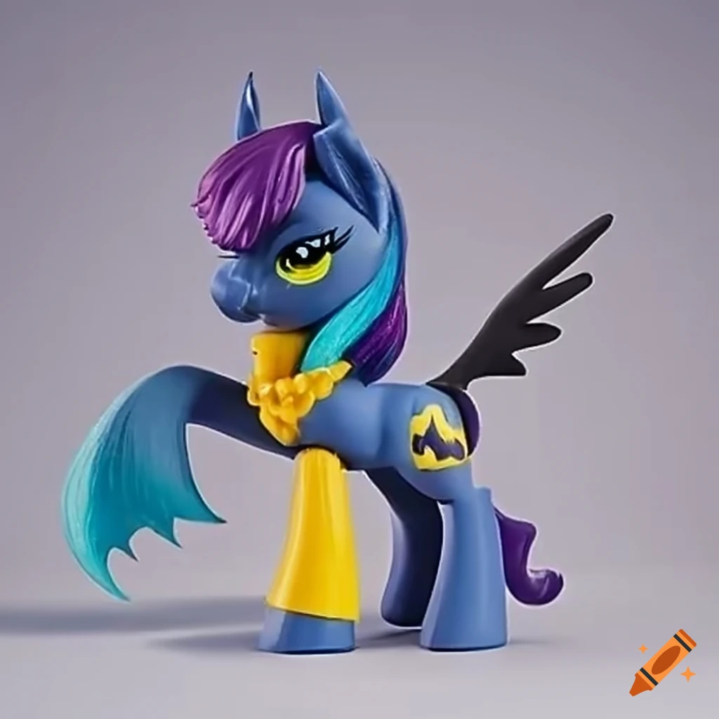 Batman and my little pony mashup figure