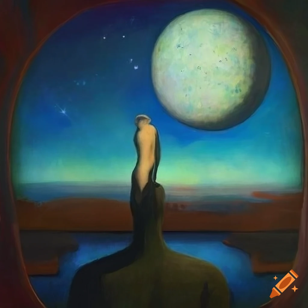 Surreal concept art with vibrant and detailed landscape on Craiyon