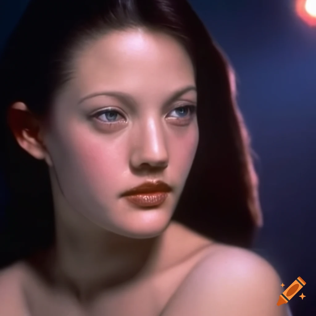 Close-up portrait of a stunning young woman on Craiyon