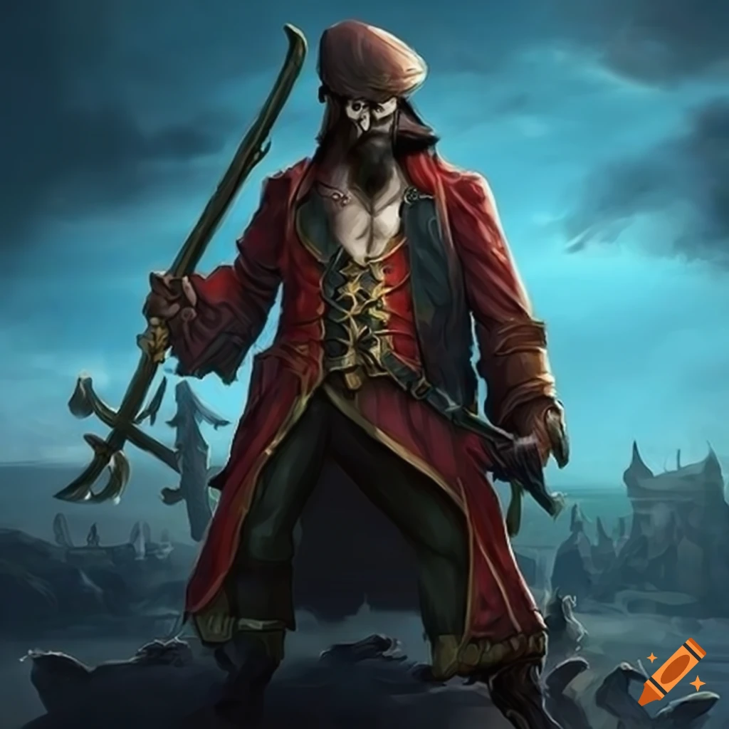 Fantasy pirate illustration