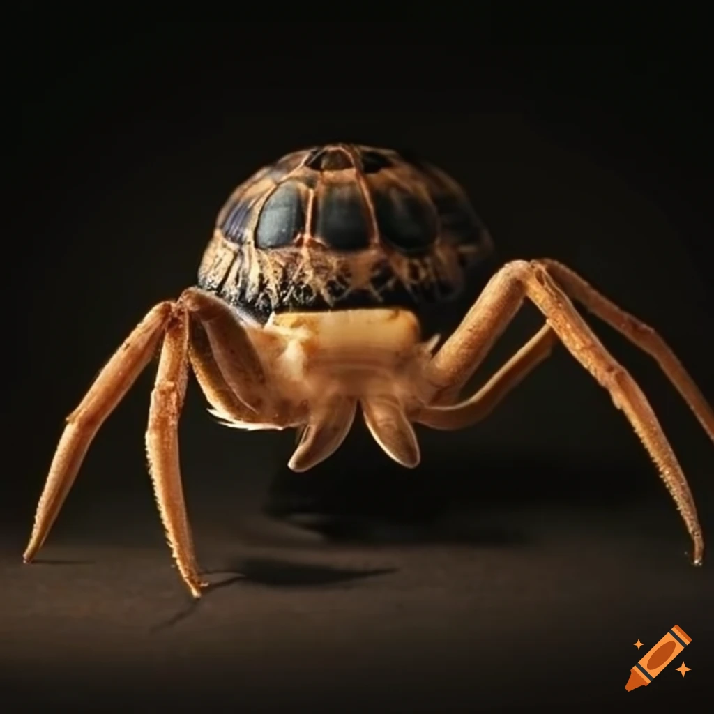 Image of a spider with a turtle shell