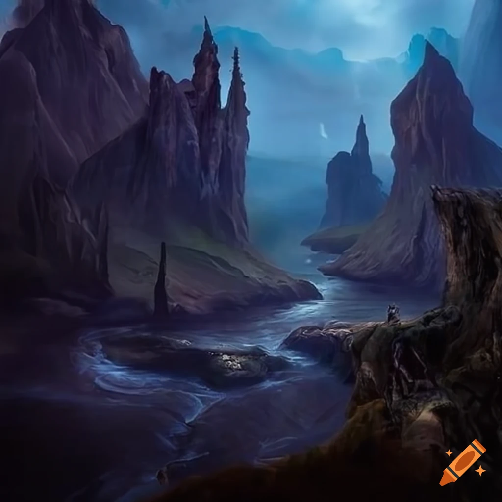 Mystical lands on Craiyon