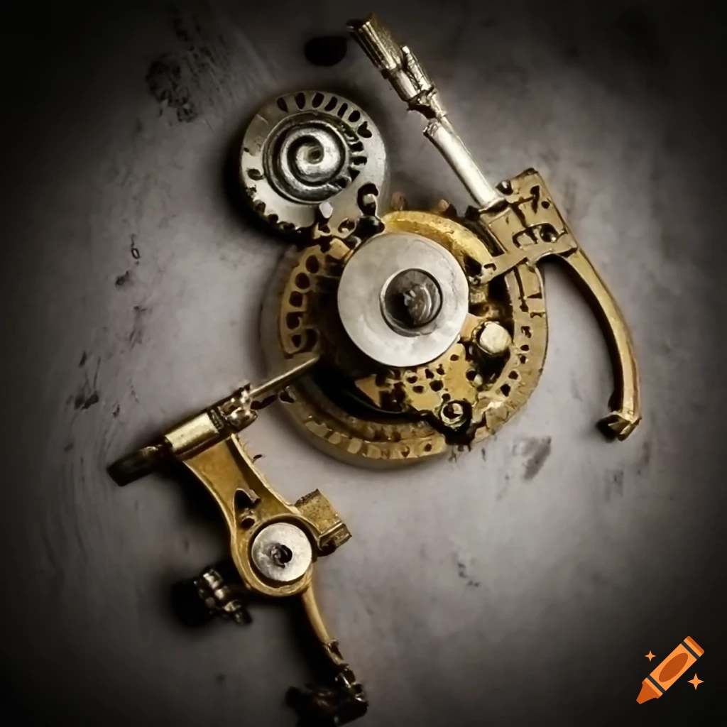 Small clockwork device on Craiyon