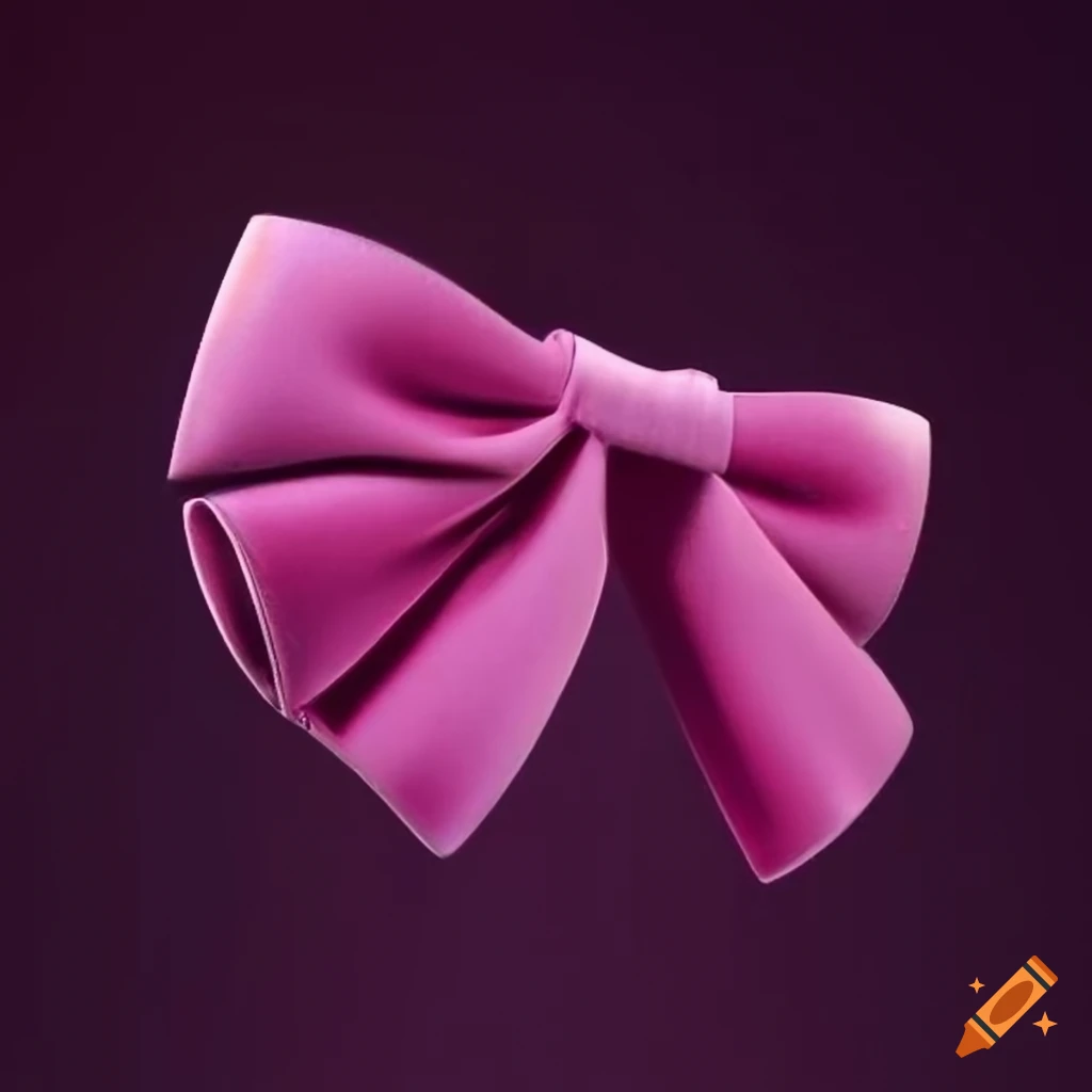 Silver and pink cyberpunk bow on Craiyon