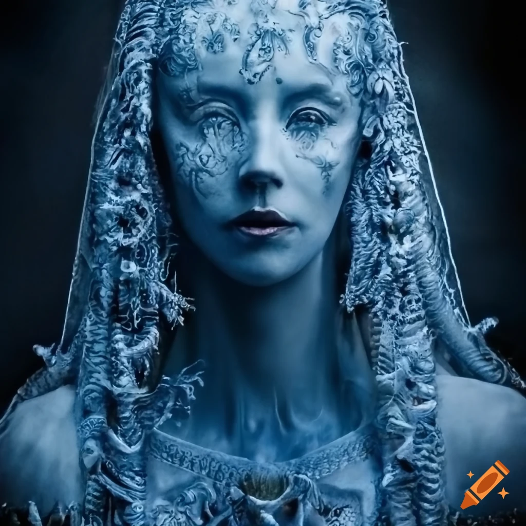 Portrait of a majestic and cold woman on Craiyon