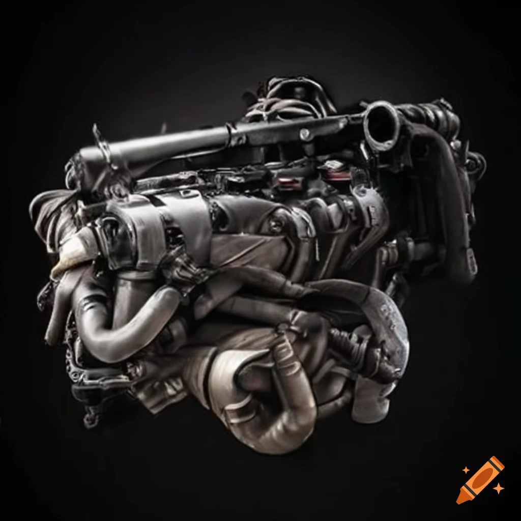 6.0 powerstroke engine on Craiyon