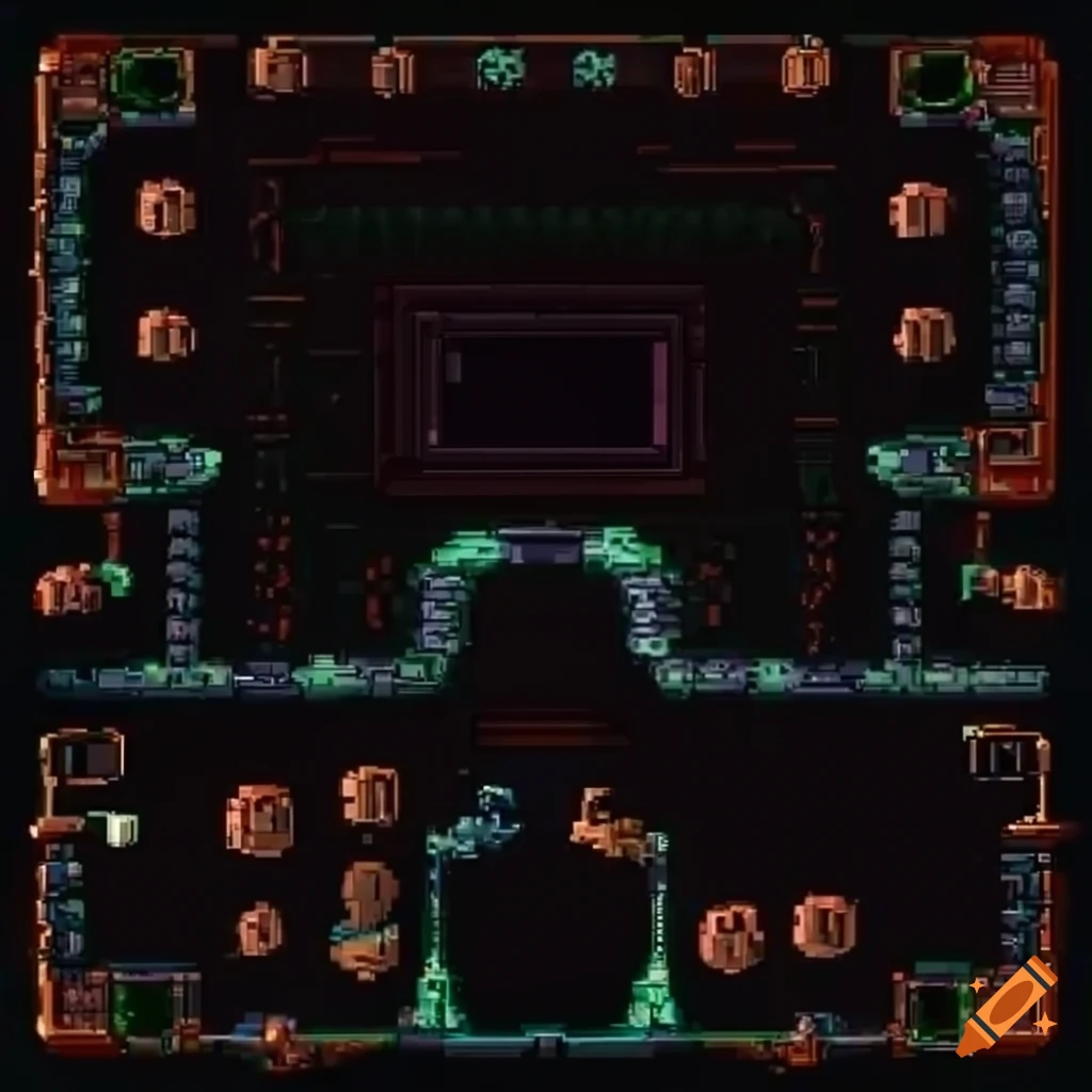 Layout map of a 2d platform game
