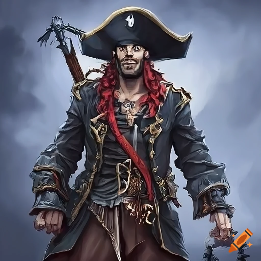Fantasy pirate illustration