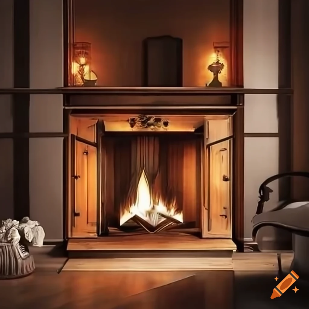 Realistic art deco fireplace design ideas