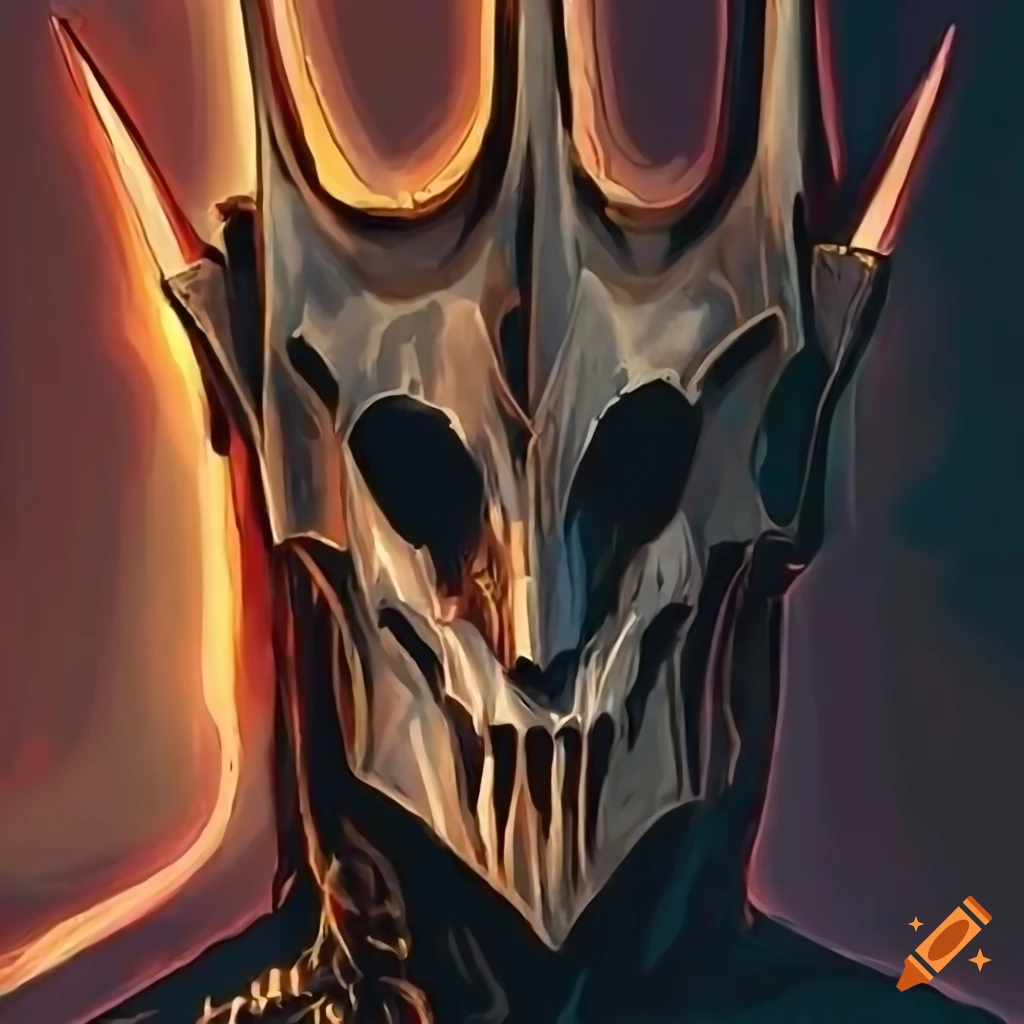 Portrait of sauron, lord of the rings on Craiyon
