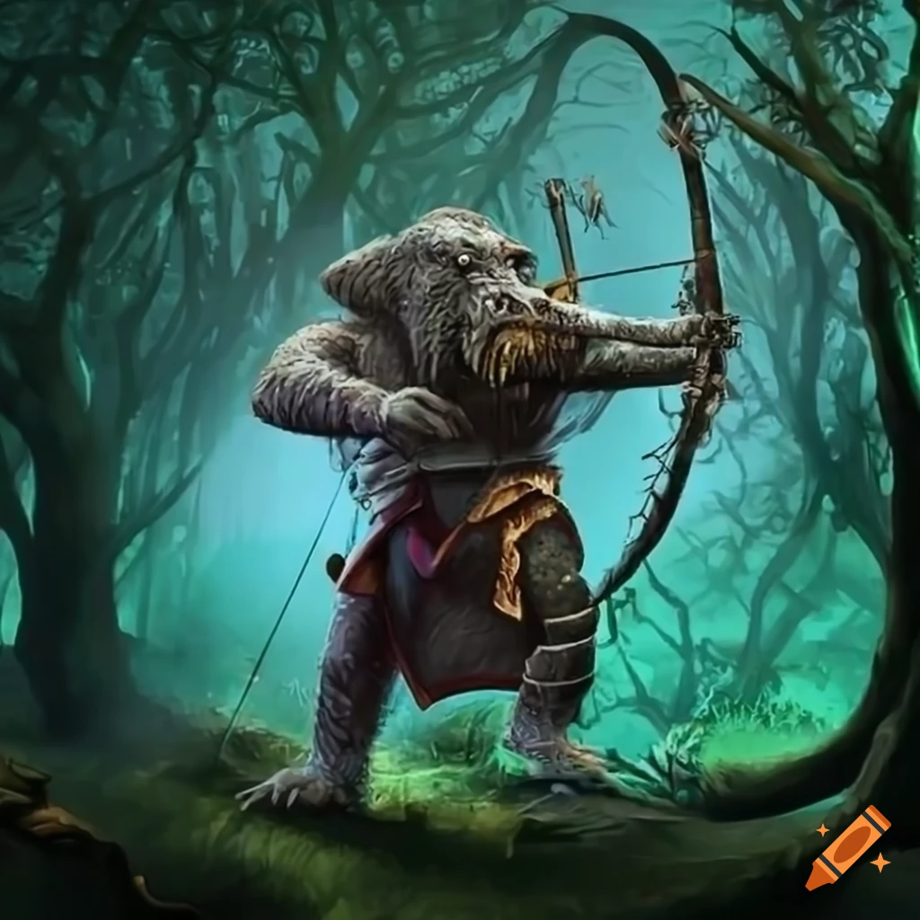Image of a loxodon warrior in an enchanted forest on Craiyon