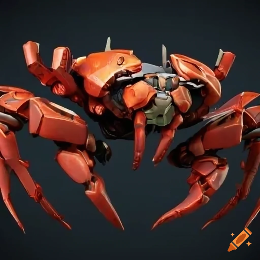 Image of a crab-shaped mecha