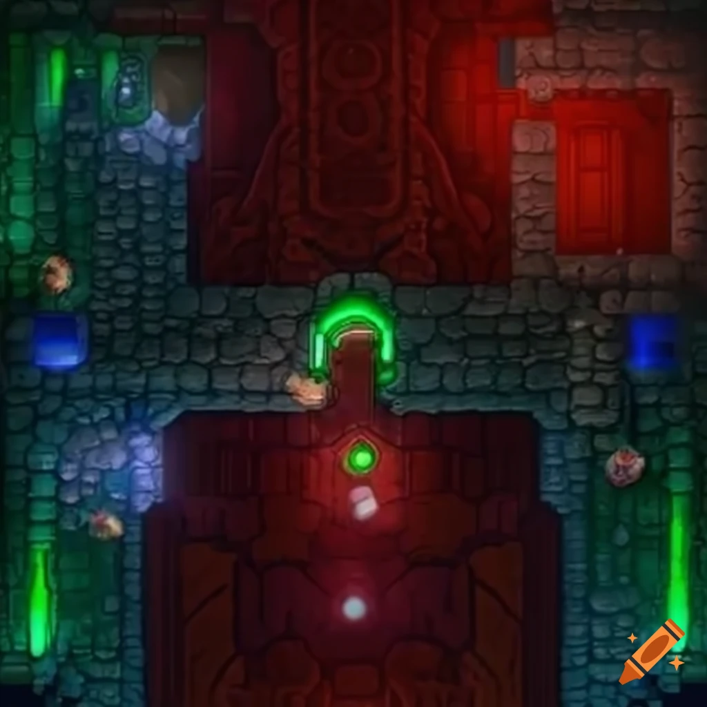 Platformer game layout with bubbles on Craiyon