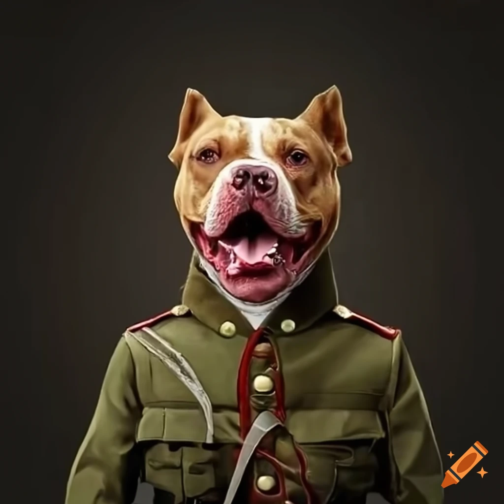 German shepherd dog in historical german attire on Craiyon
