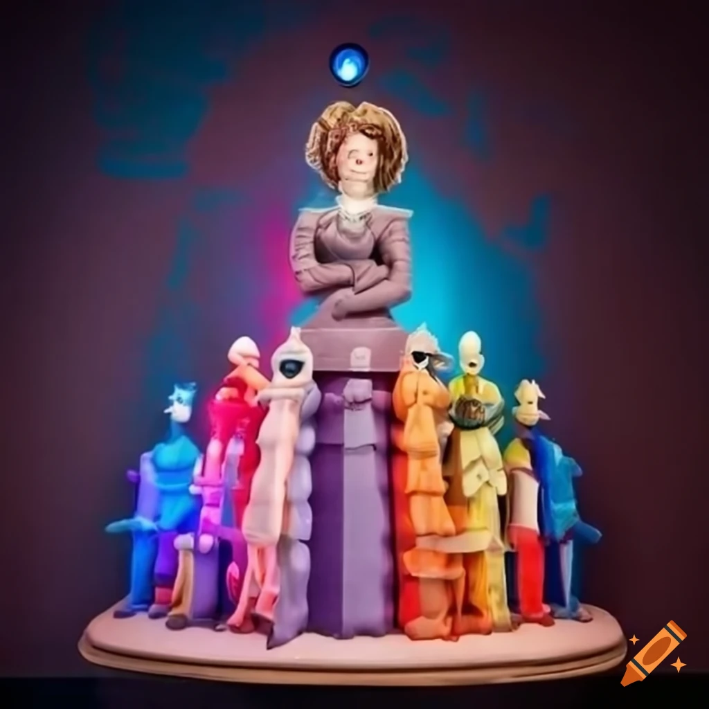 Colorful doctor who display with cake, posters, and toys