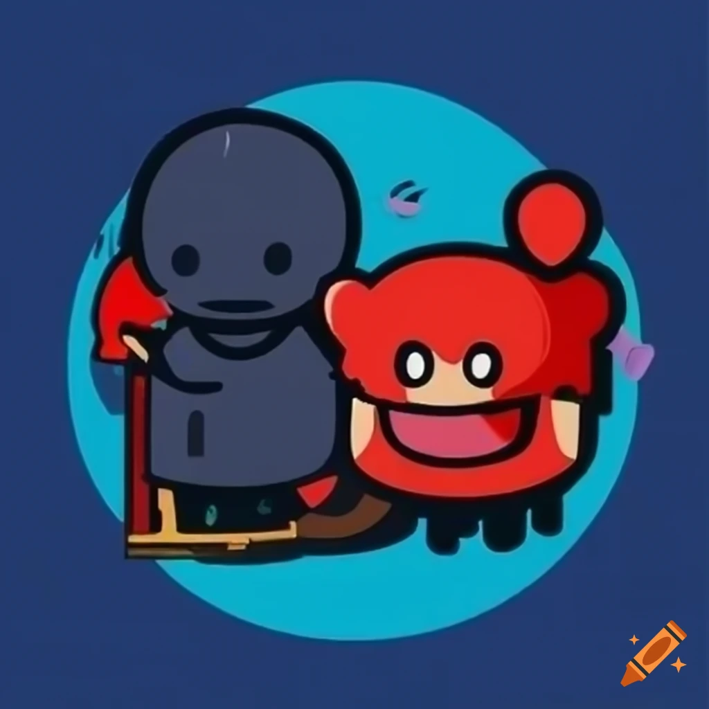 Play button with custom domain text on Craiyon