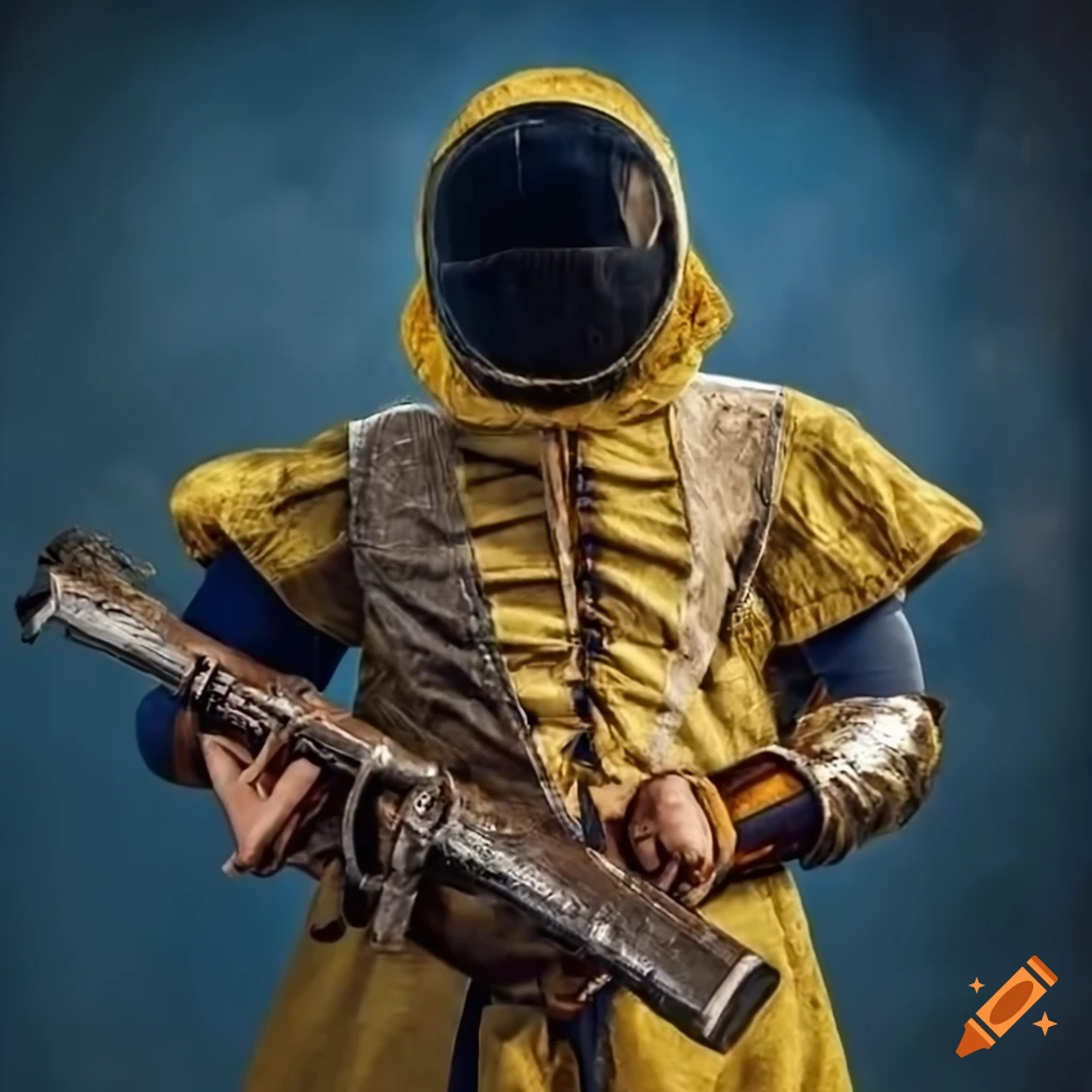 Photorealistic depiction of a medieval spaceman on Craiyon