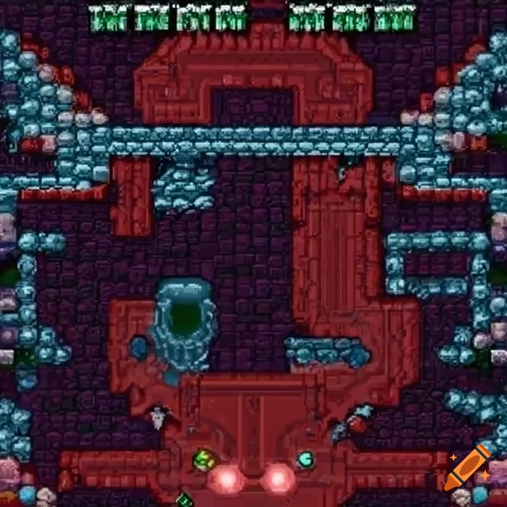 2d game layout map with bubbles on Craiyon