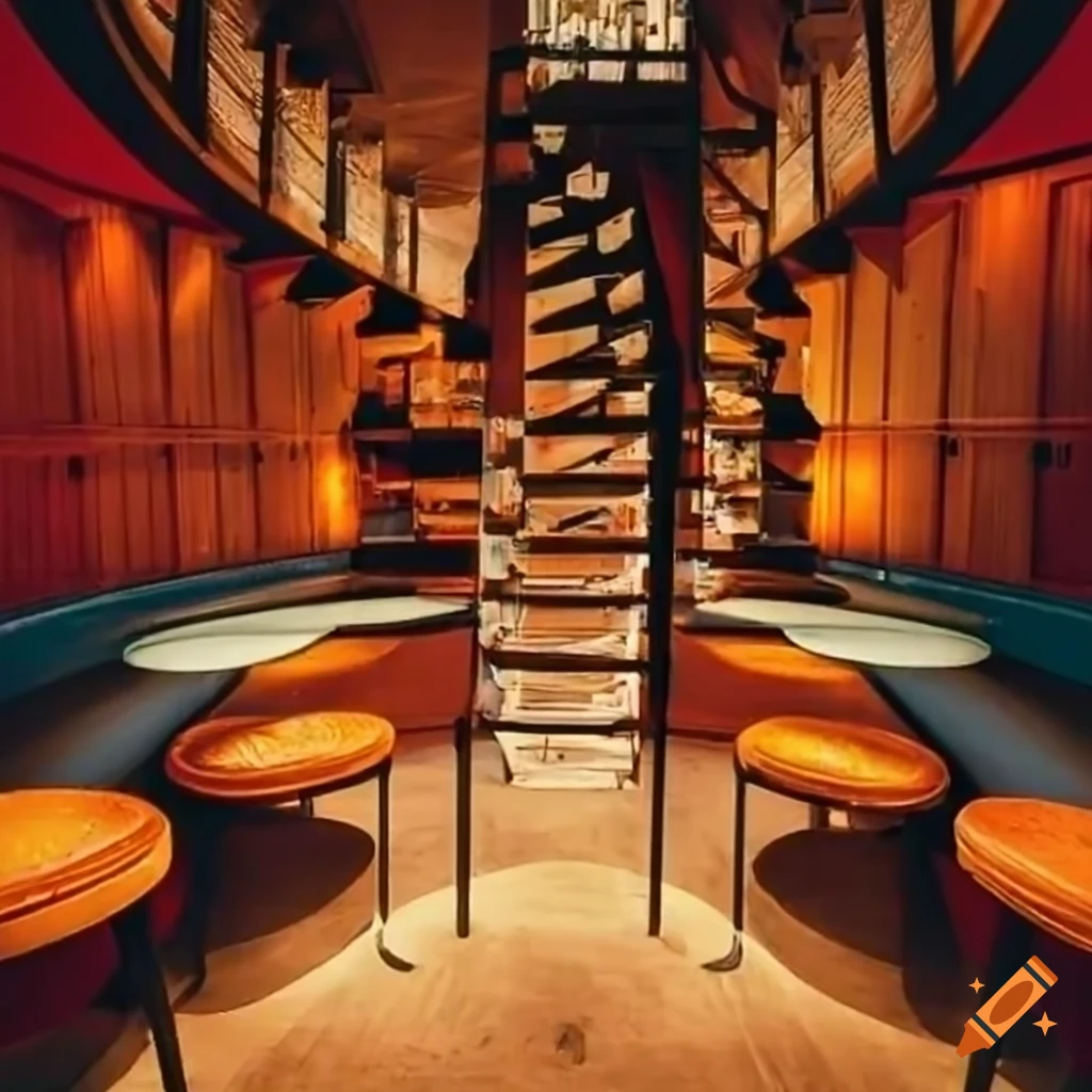 Unique cocktail bar made of stacked shipping containers