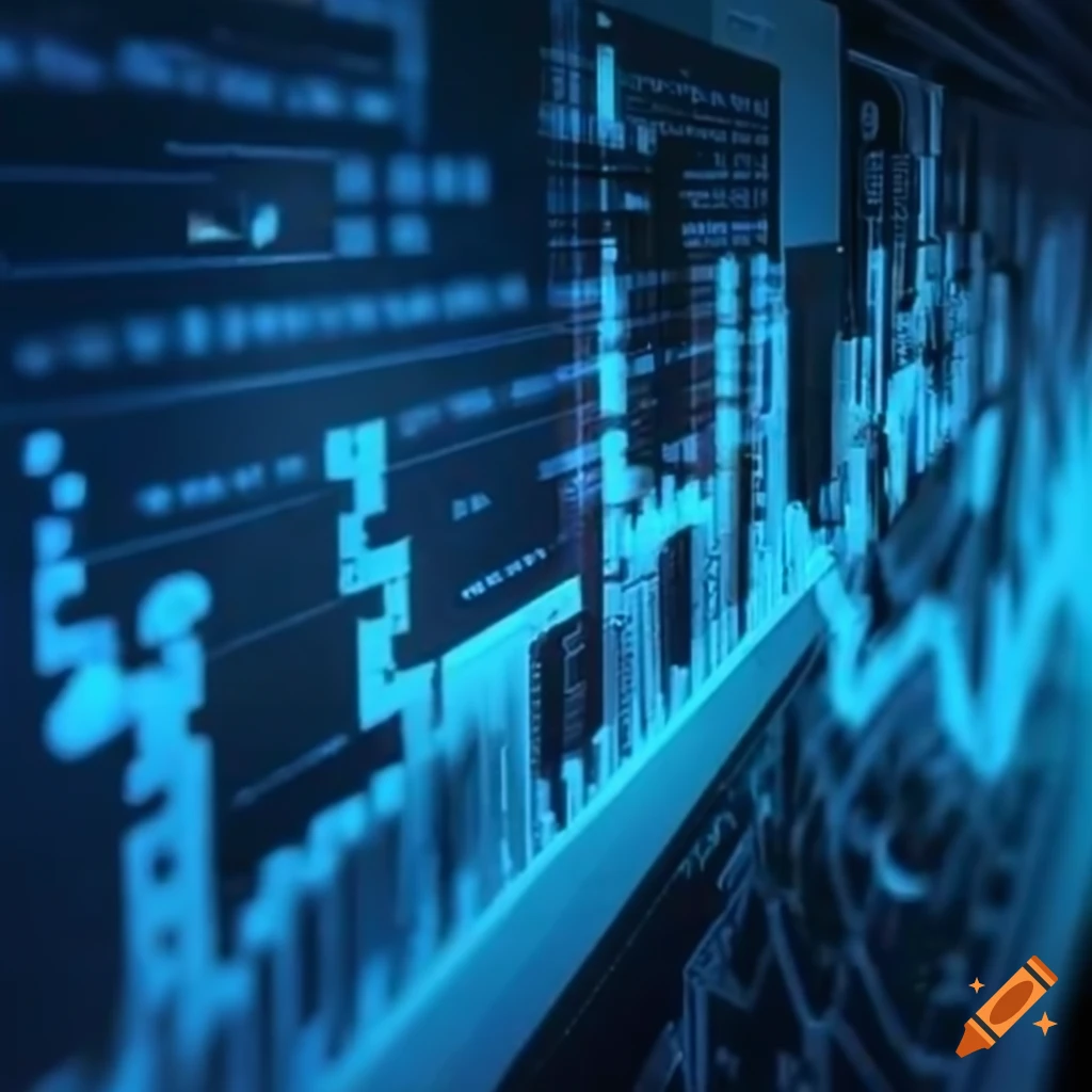 Abstract representation of data on Craiyon