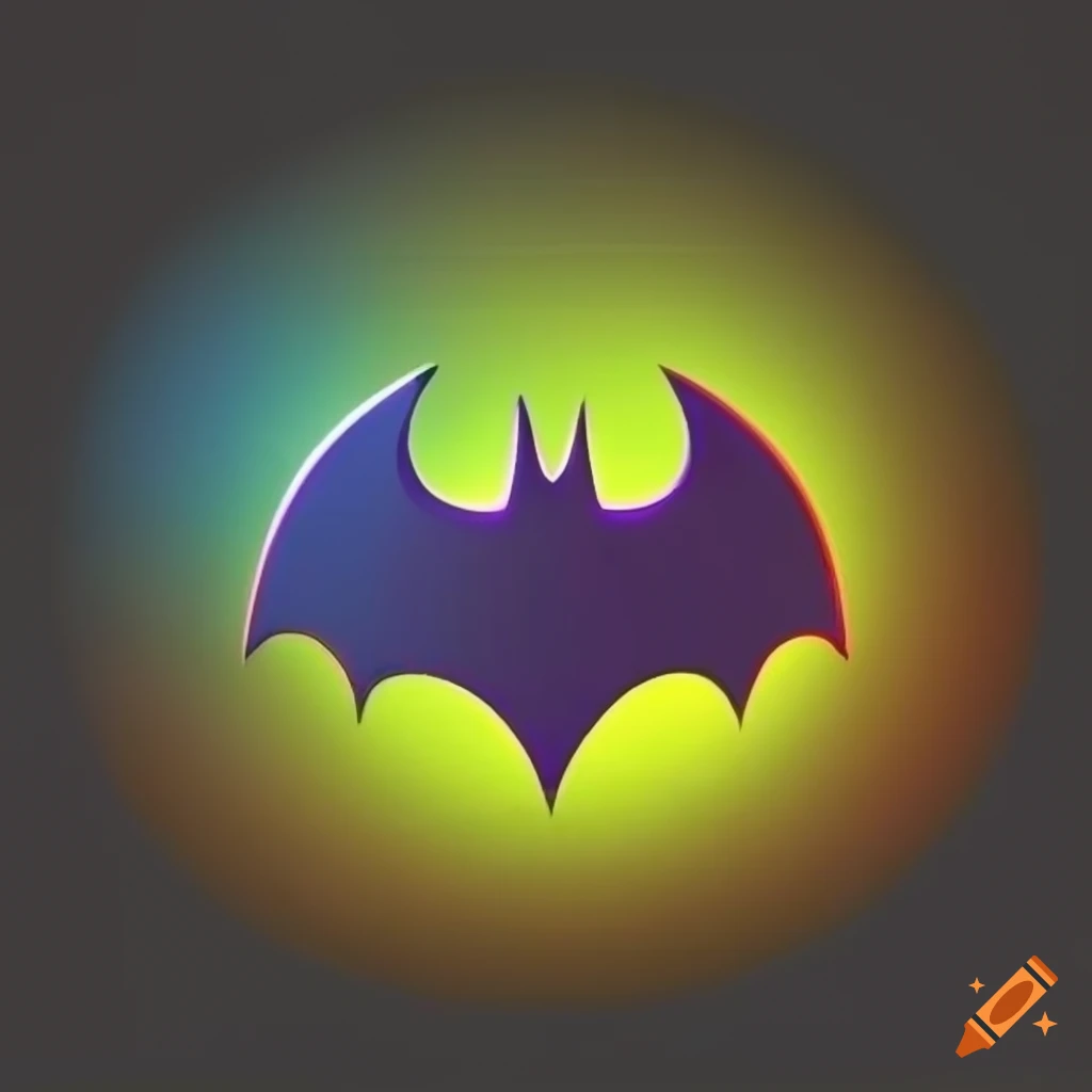 Colorful batman logo
