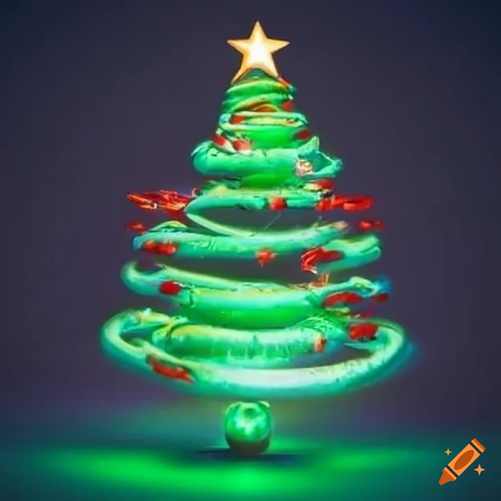Ventilation on the ceiling with a christmas tree on Craiyon