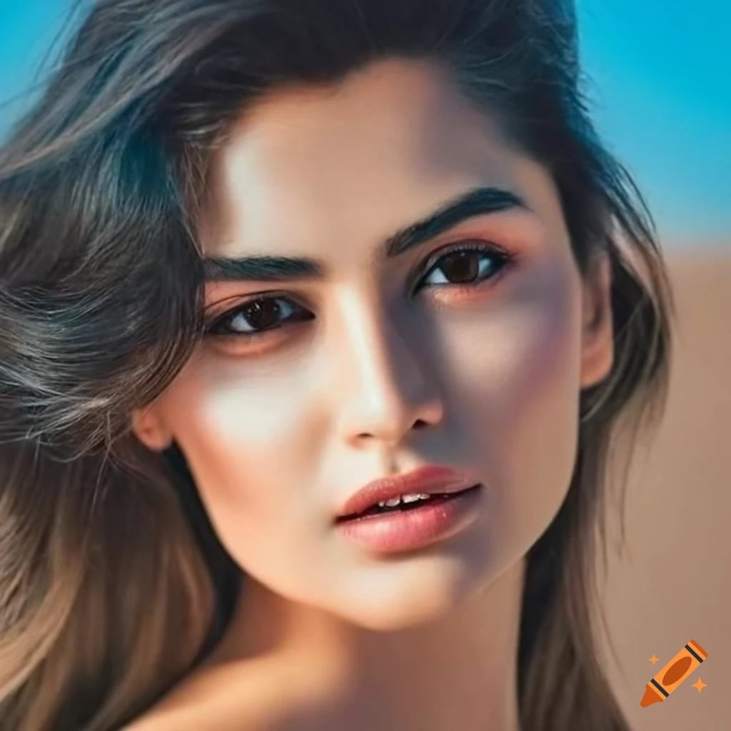 Closeup Portrait Of A Stunning Indian Actress With Clear Skin On Craiyon